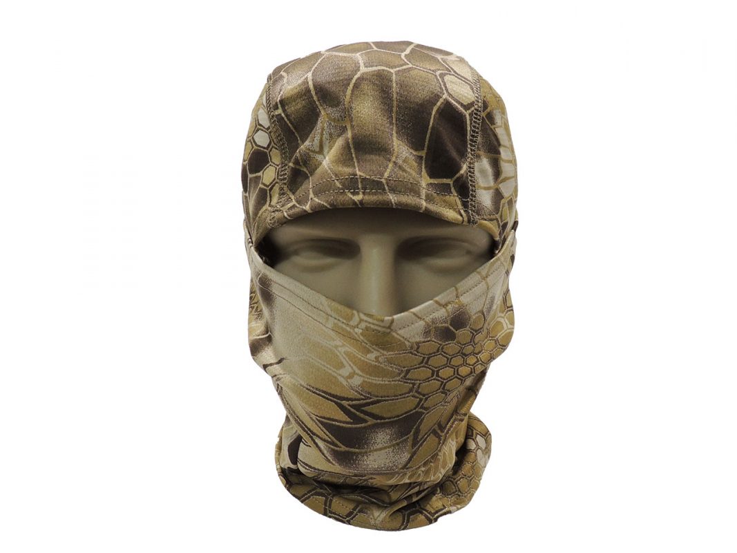 BALACLAVA CAMUFLADA SNAKE MARROM - MICROFIBRA - Army Airsoft