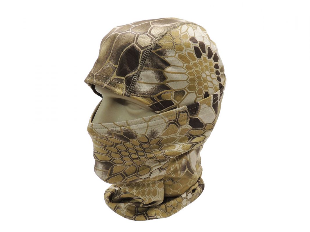 BALACLAVA CAMUFLADA SNAKE MARROM - MICROFIBRA - Army Airsoft