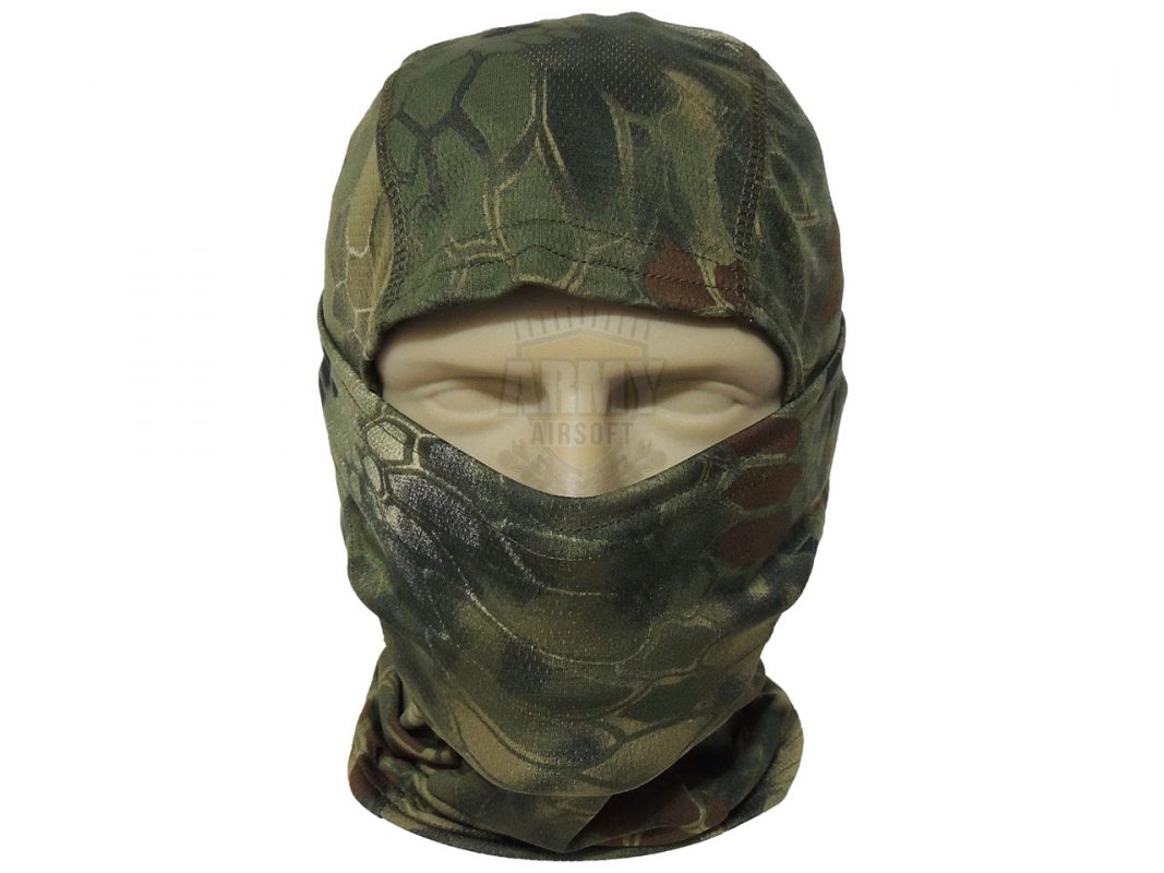 BALACLAVA SNAKE GREEN - MICROFIBRA - Army Airsoft