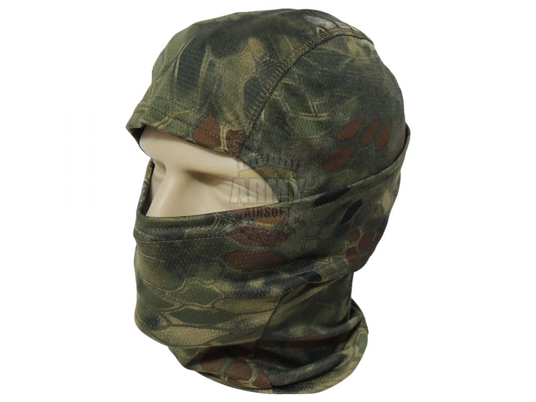 BALACLAVA SNAKE GREEN - MICROFIBRA - Army Airsoft