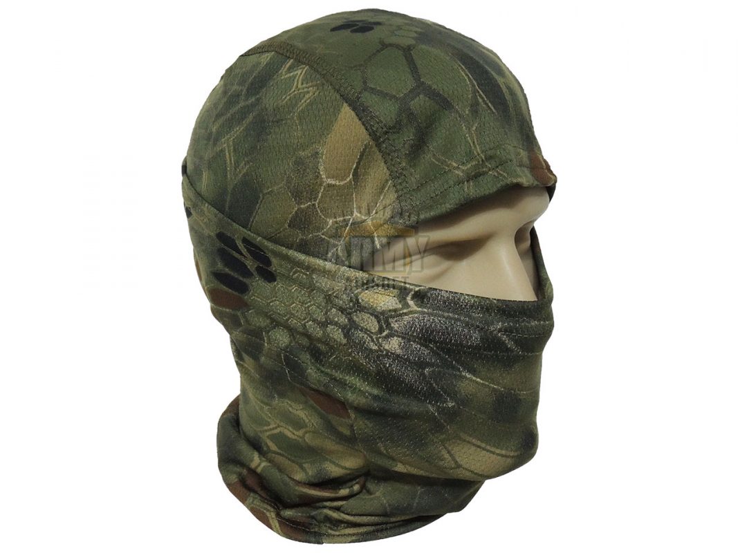 BALACLAVA SNAKE GREEN - MICROFIBRA - Army Airsoft