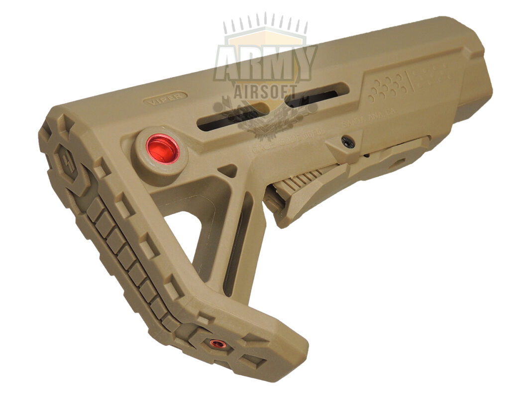 CORONHA (STOCK) VIPER - M4 E M16 - TAN - Army Airsoft
